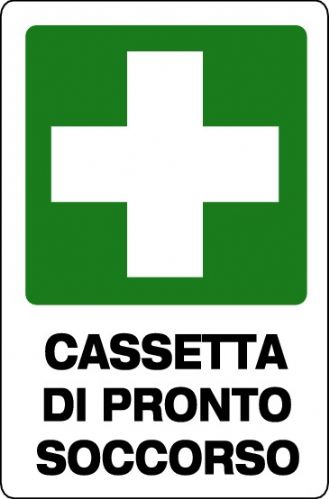 Cartello "Cassetta di pronto soccorso" mis.155x205 C-401.31W Segnaletica